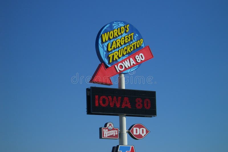 Iowa 80 Truckstop editorial stock image. Image of station - 20099579