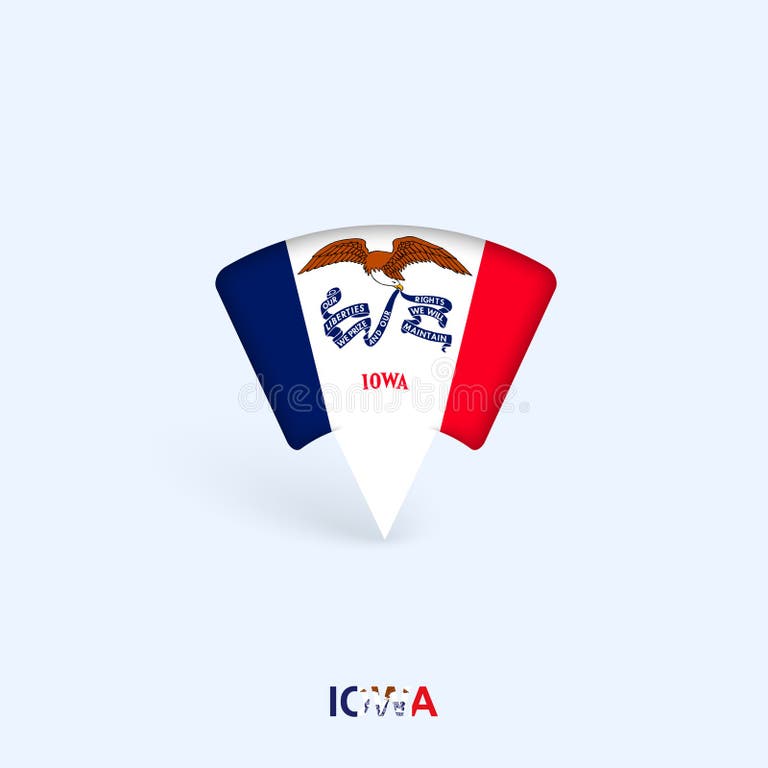 Iowa Map Flag Stock Illustrations – 1,249 Iowa Map Flag Stock ...