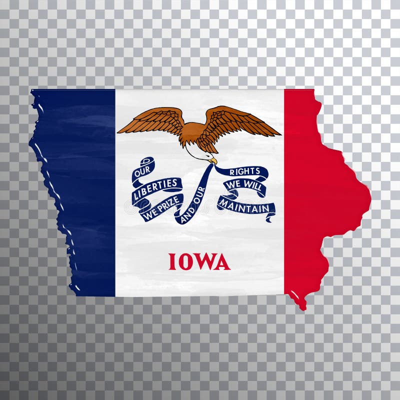 Iowa outline transparent