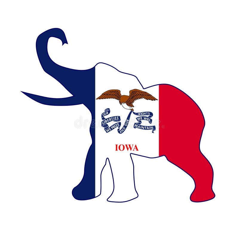 Republican Elephant Mascot USA Flag Editorial Image - Illustration of ...