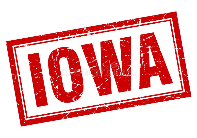 Iowa stamp stock vector. Illustration of iowa, textured - 125007681
