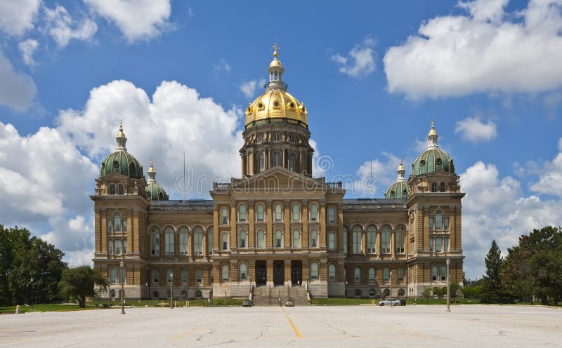Iowa State Capitol stock image. Image of columns, building - 15401175