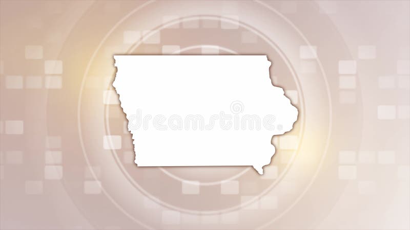 Iowa State Animated Map stock video. Video of thanksgiving - 319901425
