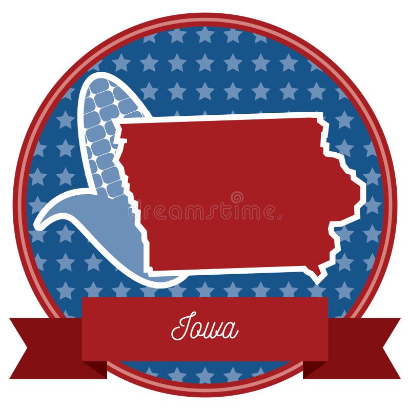 Iowa State. Vector Illustration Decorative Design Stock Vector ...