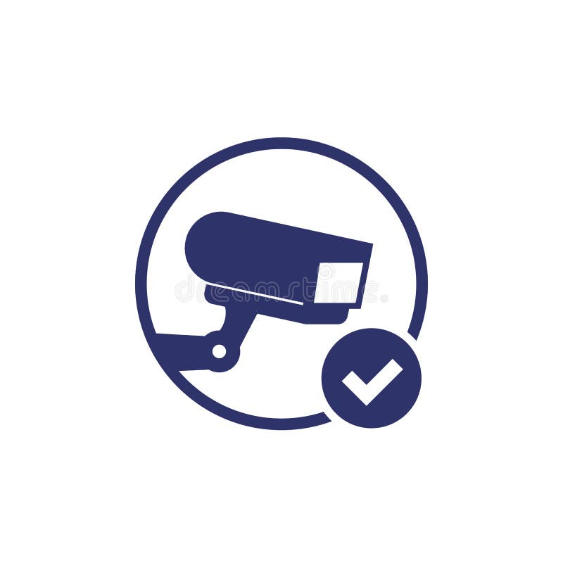 Ip Camera Icon with a Checkmark, Vector Stock Vector - Illustration of ...