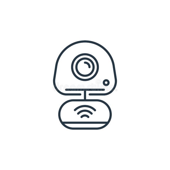 Ip Camera Icon Vector from Smart Home Devices Concept. Thin Line ...