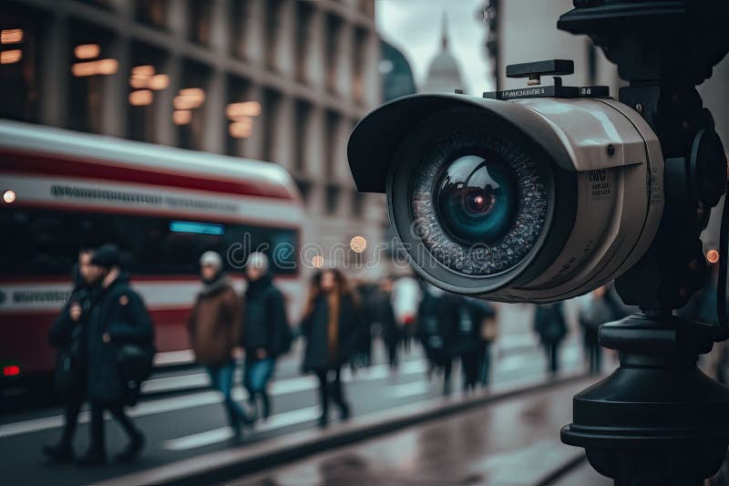 IP Camera Installed with Waterproof Coating To Protect the Camera Stock ...