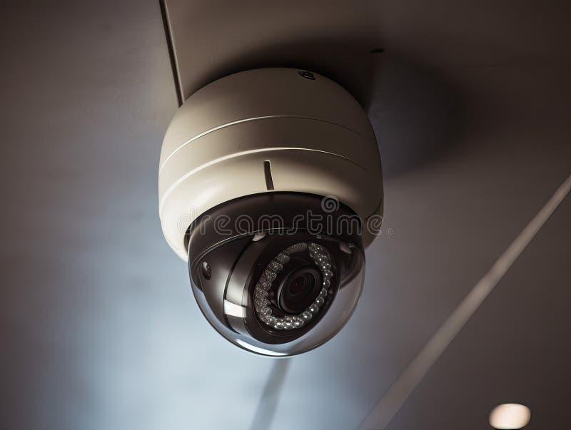 IP Camera Installed with Waterproof Coating To Protect the Camera Stock ...