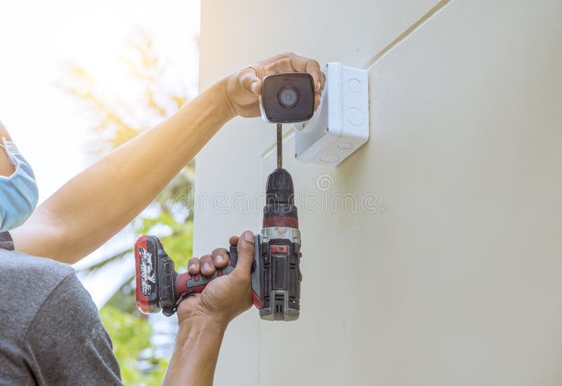 IP CCTV Camera Install by Have Water Proof Cover To Protect Camera with ...