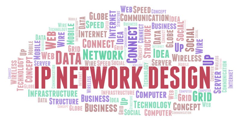 Ip Network Design Word Cloud. Stock Illustration - Illustration of word ...