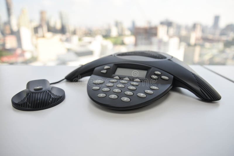 IP Phone - Conference Device Stock Image - Image of global, business ...