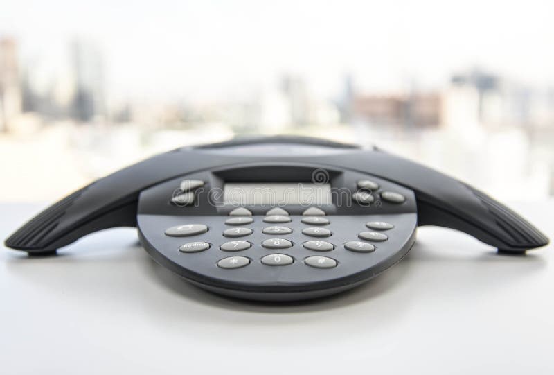 IP Phone - Conference Device Stock Photo - Image of hand, modern: 63981298
