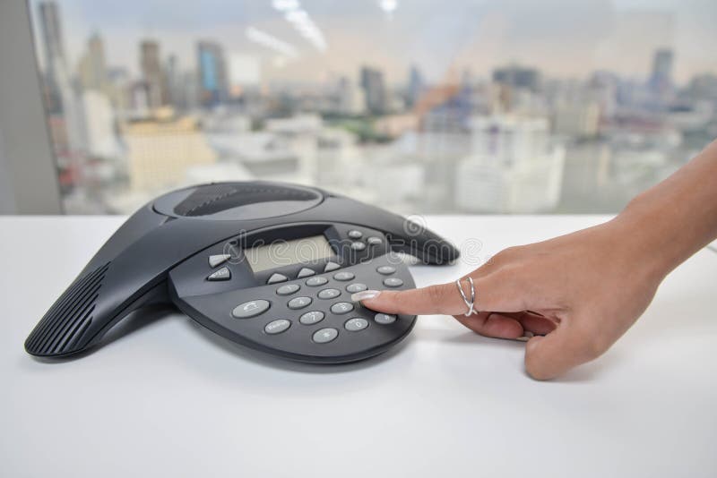 IP Phone for conference stock image. Image of modern - 63981133