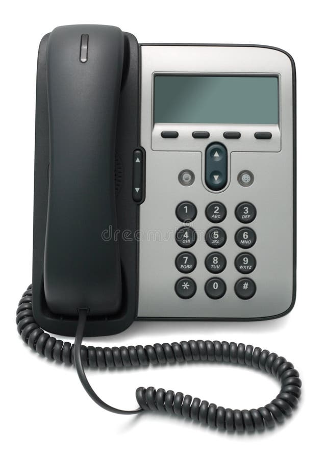 IP Phone isolated on white stock photo. Image of voip - 5450836