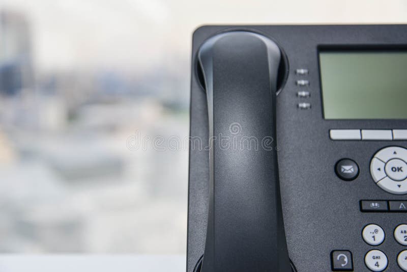 IP Phone - Office Phone stock image. Image of device - 62641363