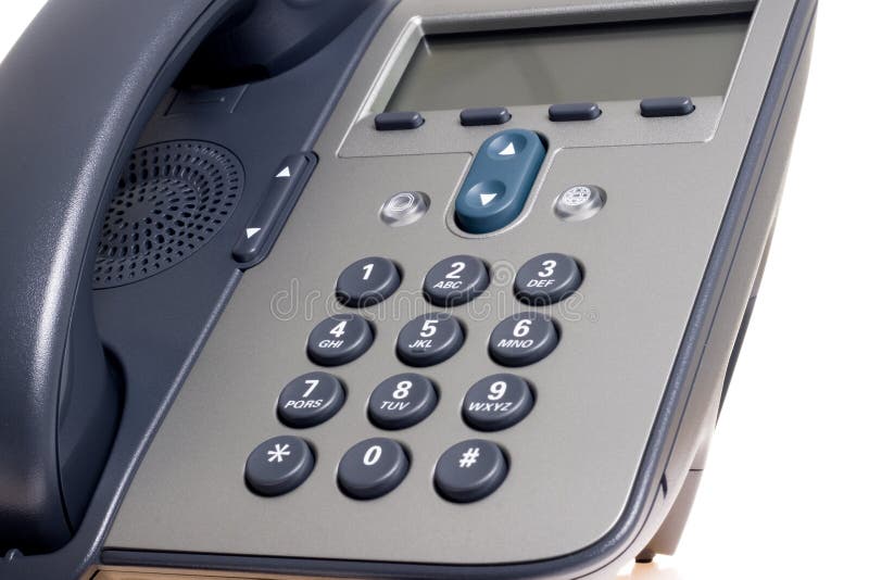 IP Phone on White Background Stock Photo - Image of isolated, voice ...