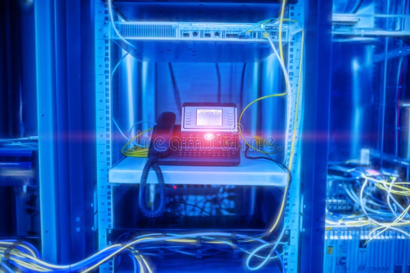 IP Phones with VoIP Technology Stock Image - Image of connection ...