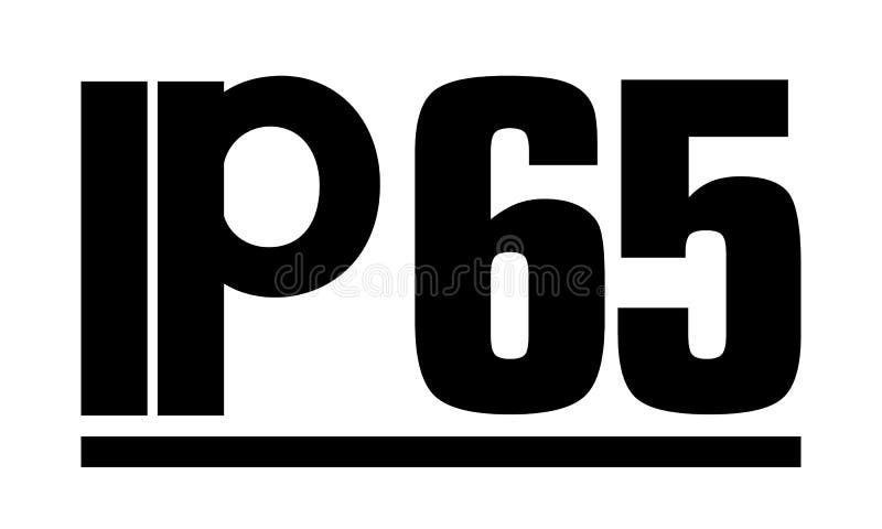 IP65 Protection Certificate Standard Icon Seamless. Water and Dust or ...