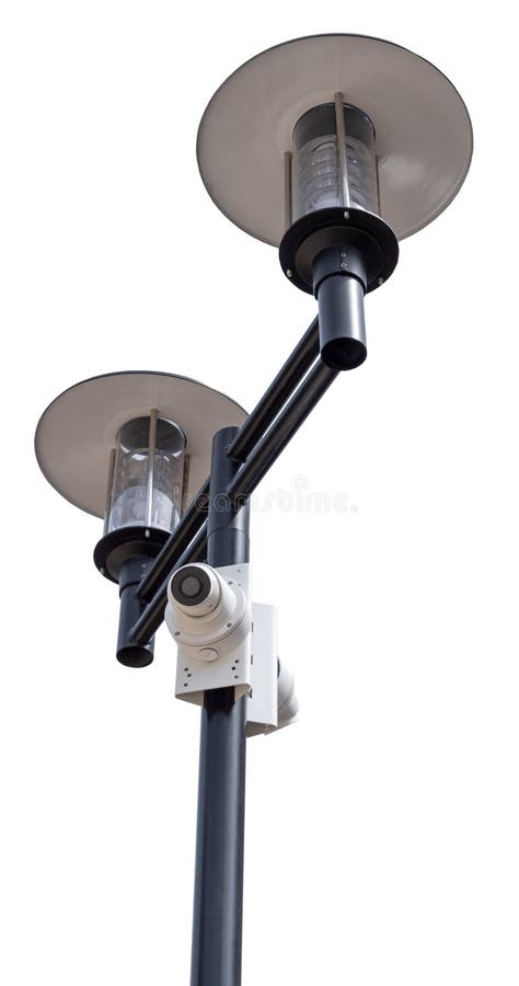 IP Security Camera and Led Street Lantern Stock Photo - Image of ...