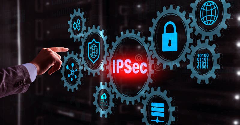 IP Security. Data Protection Protocols. IPSec Stock Image - Image of ...
