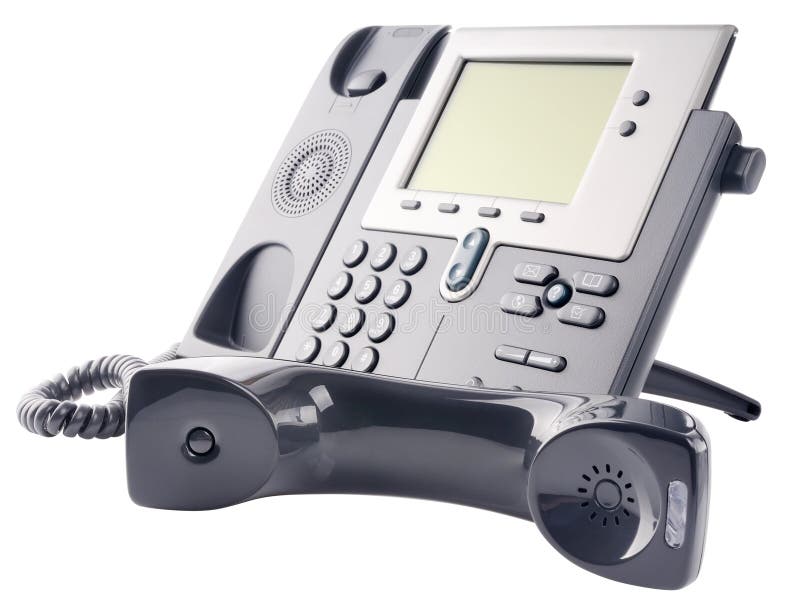 IP telephone set, off-hook stock photo. Image of handset - 65213888