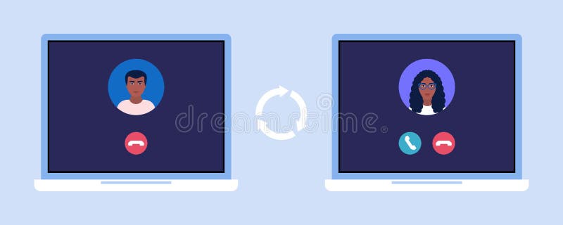 IP telephony stock vector. Illustration of hold, connection - 201635717