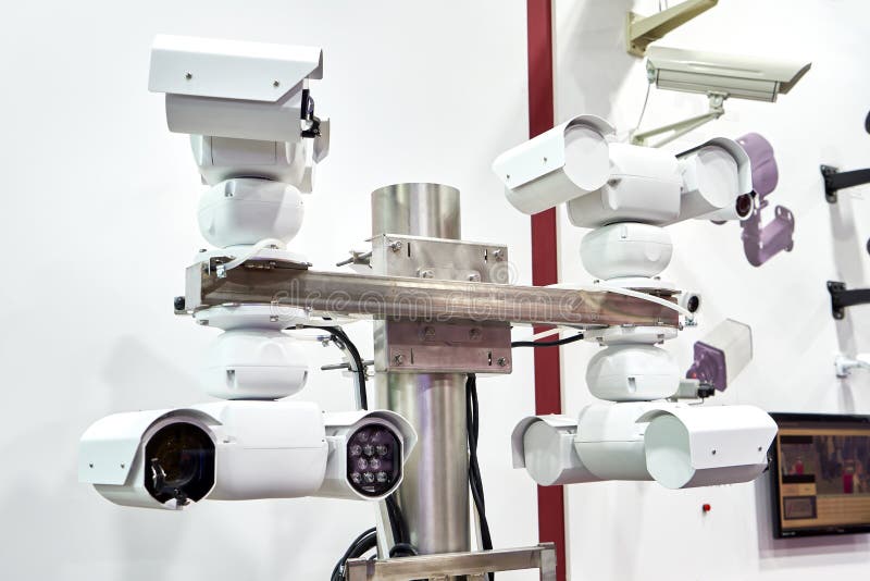 IP Video Surveillance for Road Infrastructure Stock Photo - Image of ...