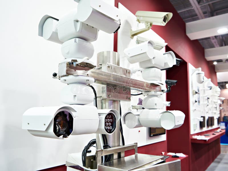 IP Video Surveillance for Road Infrastructure Stock Image - Image of ...