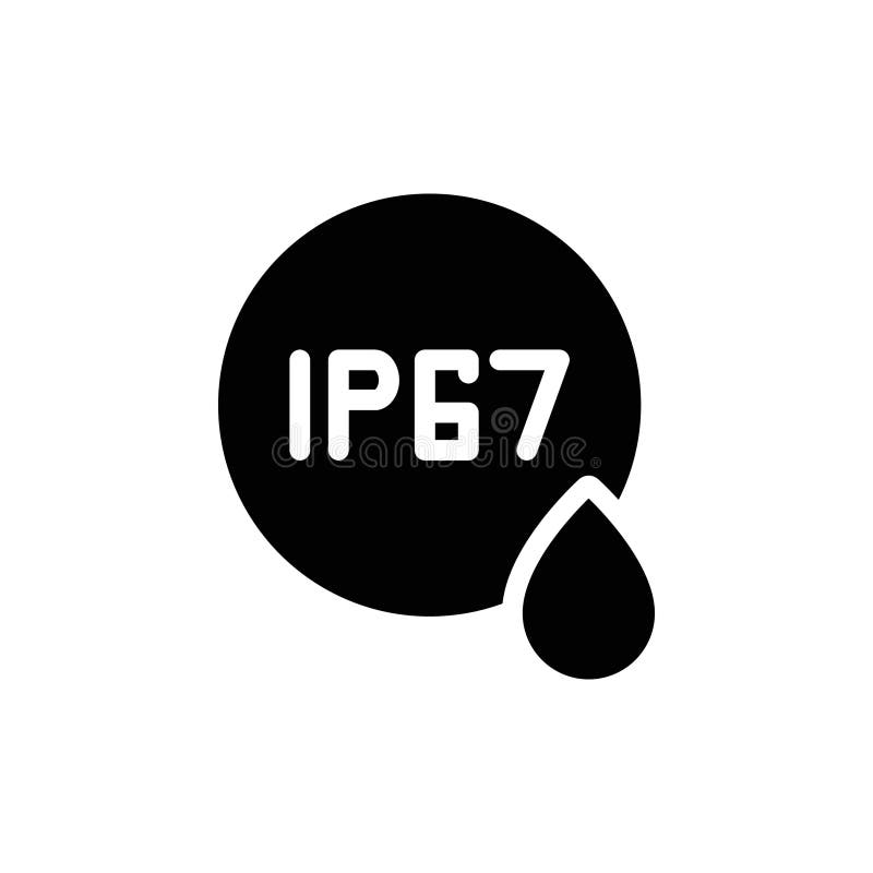 IP67 Waterproof Icon Web Design in Vector Stock Vector - Illustration ...