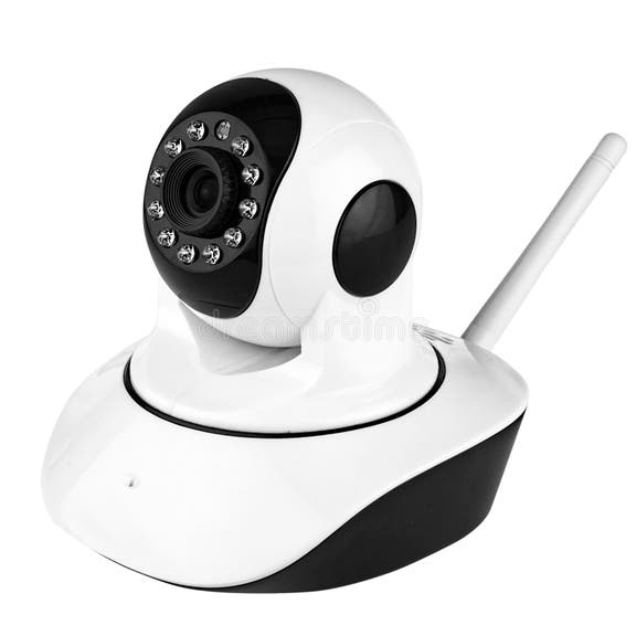 IP Wireless Web Camera with Infrared LED Stock Photo - Image of ...