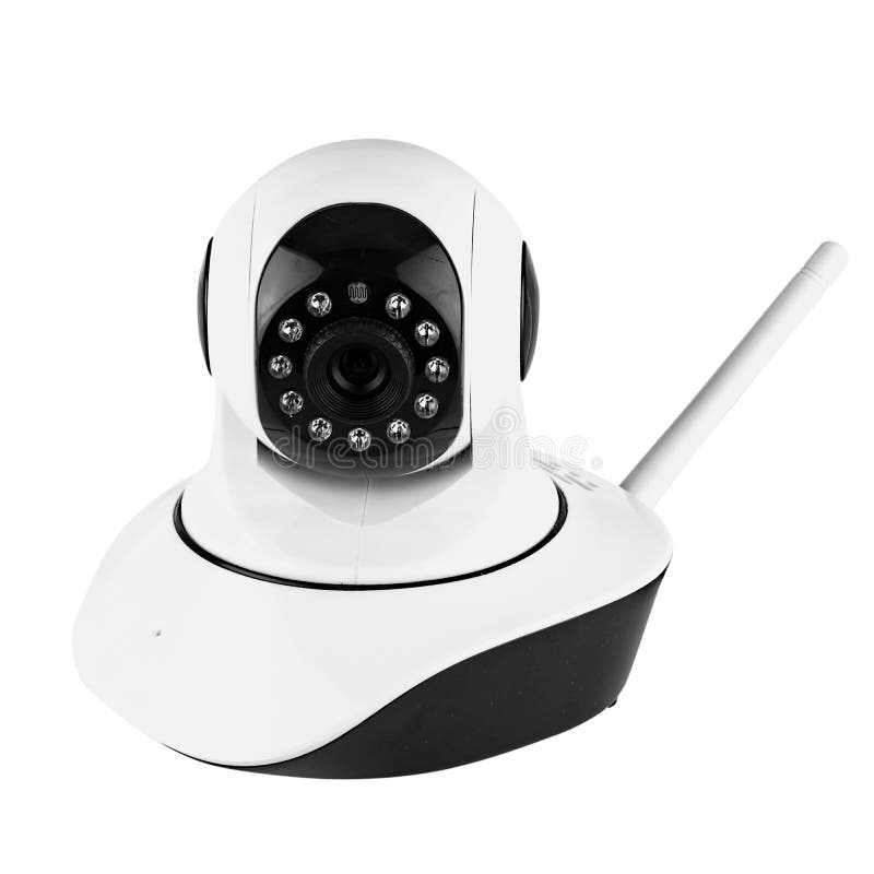 IP Wireless Web Camera with Infrared LED Stock Photo - Image of ...
