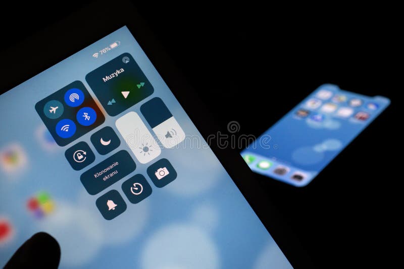 IPad Air 2 Screen with System Settings Icons Editorial Stock Image ...