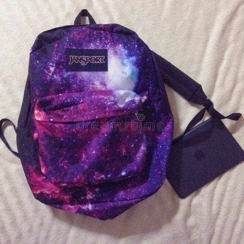 Ipad and backpack editorial photography. Image of mini - 52319342