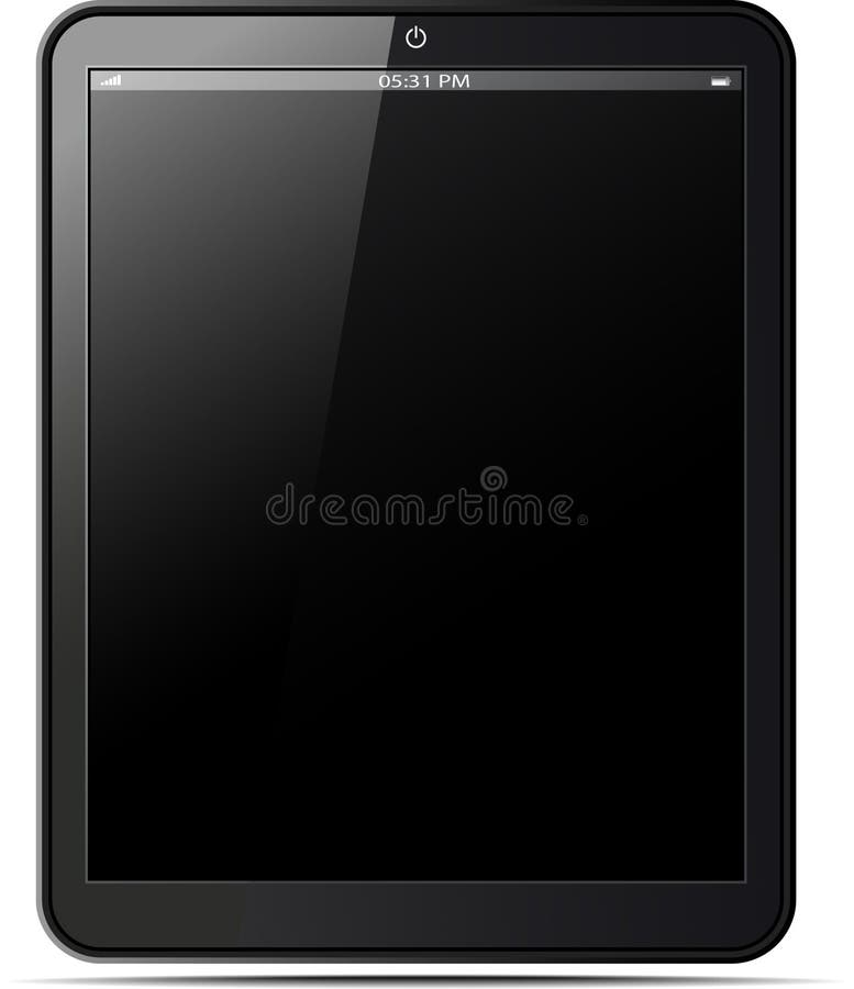 IPad Pro with apple pencil stock vector. Illustration of technology ...