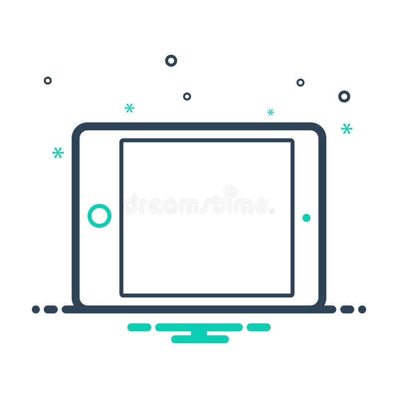 Black Mix Icon for Tablet, Gadget and Android Stock Illustration ...