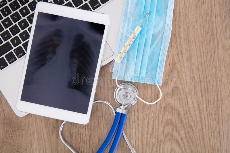 Stethoscope Next To Computer Stock Image - Image of care, keyboard: 2839991
