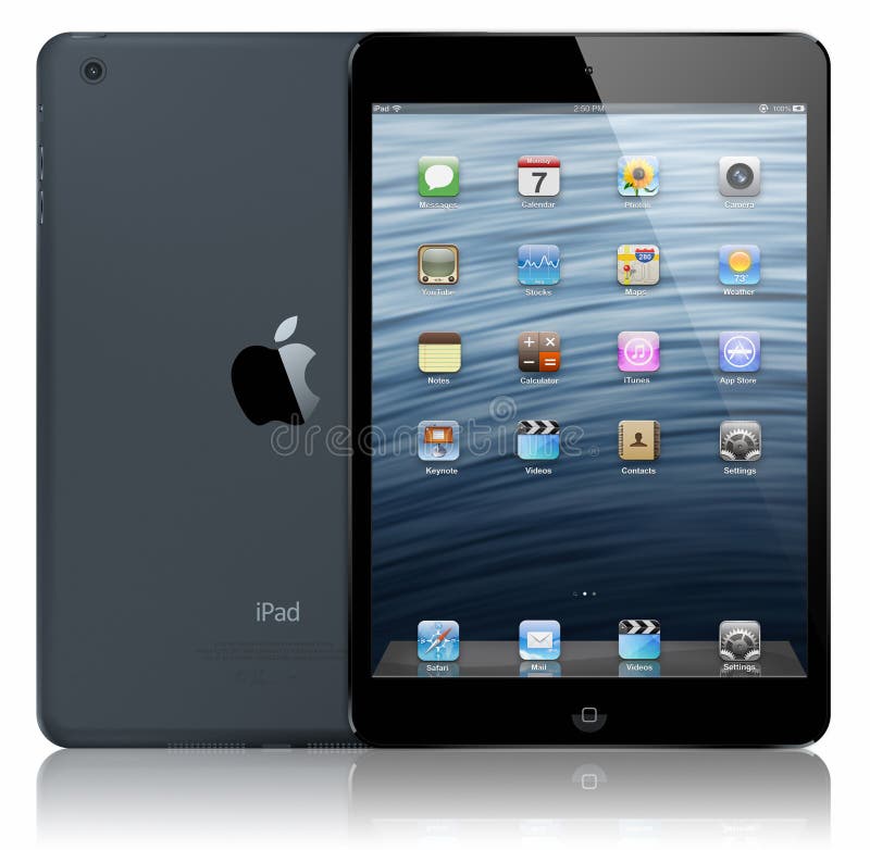 Apple IPad 3 and IPhone 4s Black and White Editorial Stock Image ...