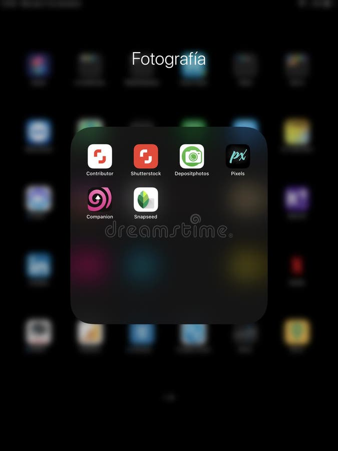 Ipad Screenshot with Some Photo Apps Editorial Photo - Image of ipad ...