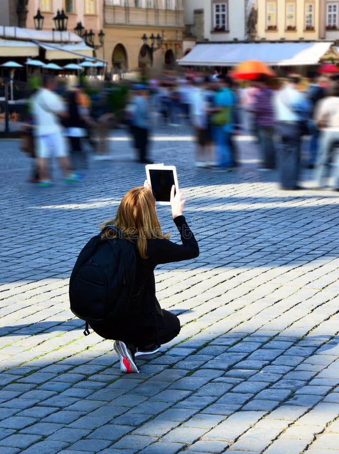 Ipad, Travel Photos With Modern Technology, Prague Editorial ...