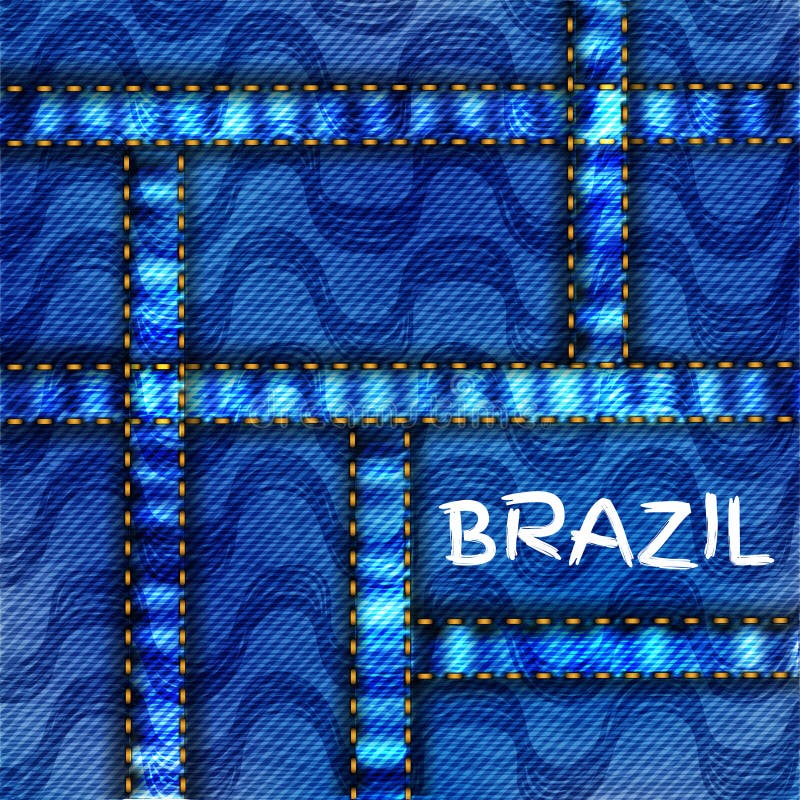 Brasil style pattern. stock vector. Illustration of ipanema - 91002748