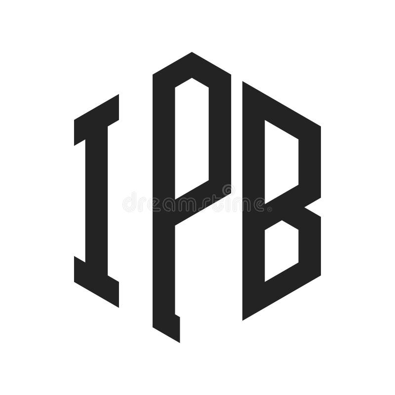 IPB Logo Design. Initial Letter IPB Monogram Logo Using Hexagon Shape ...
