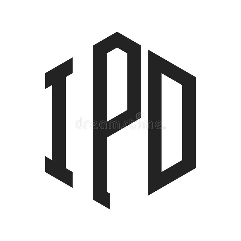 IPD Logo Design. Initial Letter IPD Monogram Logo Using Hexagon Shape ...