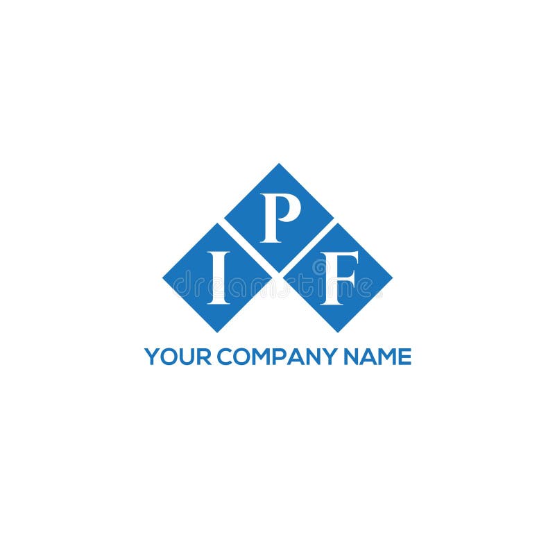 IPF Letter Logo Design on White Background. IPF Creative Initials ...
