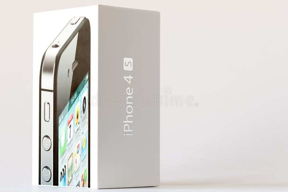 IPhone 4S Box editorial stock image. Image of mobile - 21593229