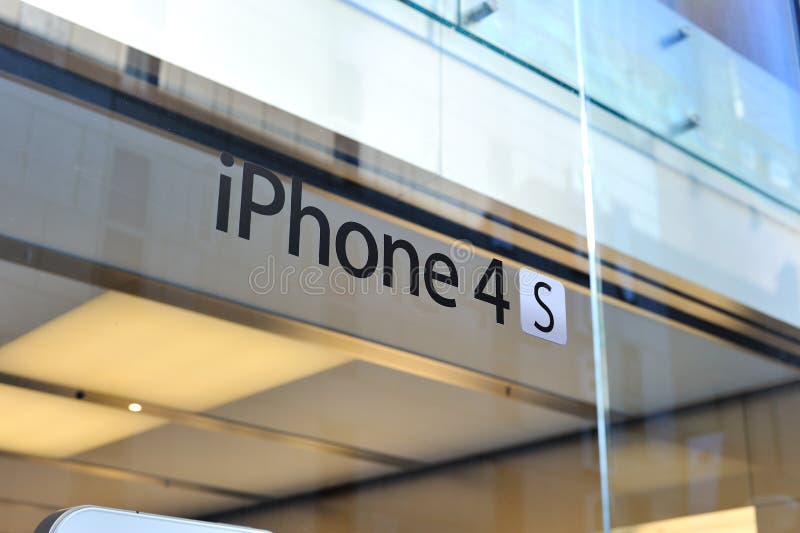 IPhone 4S logo editorial image. Image of apple, internet - 21936075