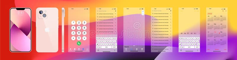 Iphone 13 Interface Stock Illustrations – 274 Iphone 13 Interface Stock ...