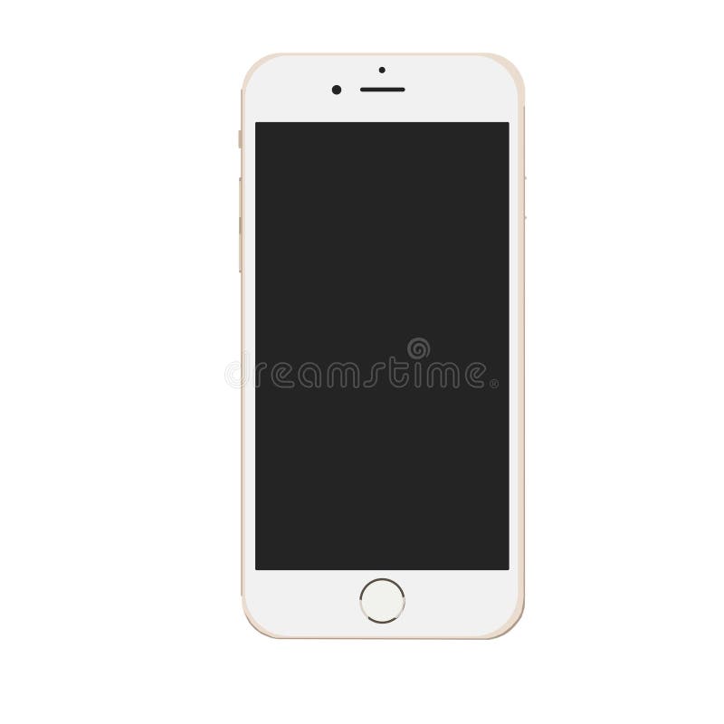 Iphone 6, Isolated Vector Image Stock Illustration - Illustration of ...