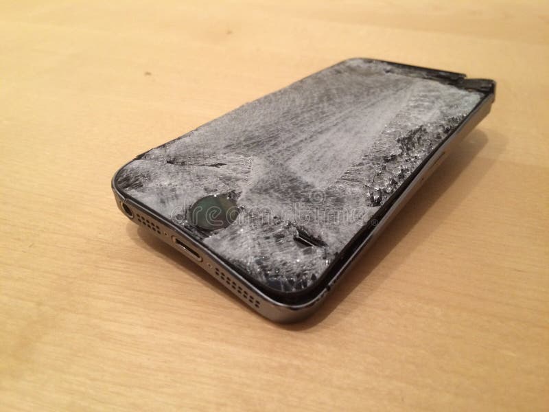 IPhone stock photo. Image of mobile, broken, iphone, damaged - 65662792