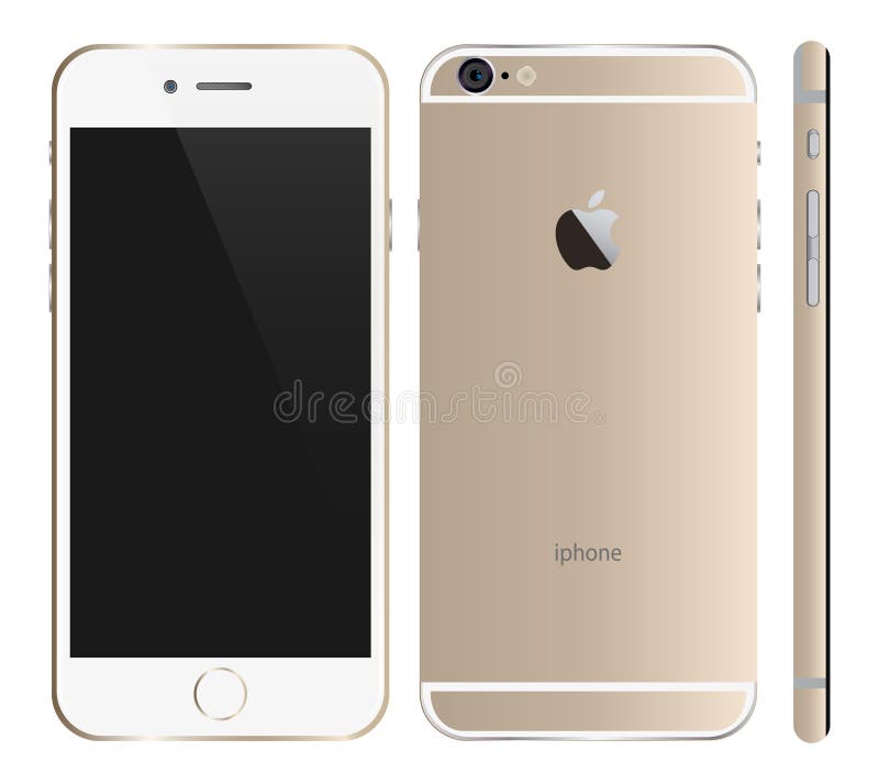 Iphone 6 black Vector editorial photography. Illustration of stream ...