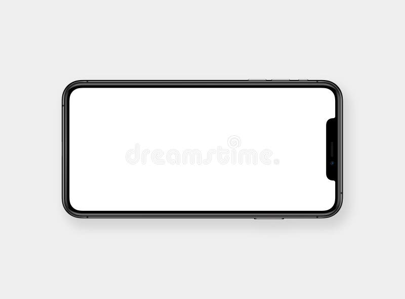 IPhone Mobile Horizontal Blank Empty Stock Image - Image of iphone ...